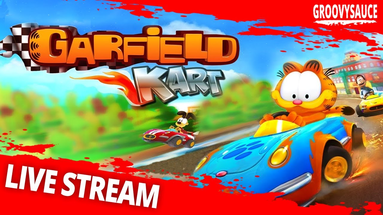 Garfield Kart - Livestream - (Mario-Kart Like) - YouTube