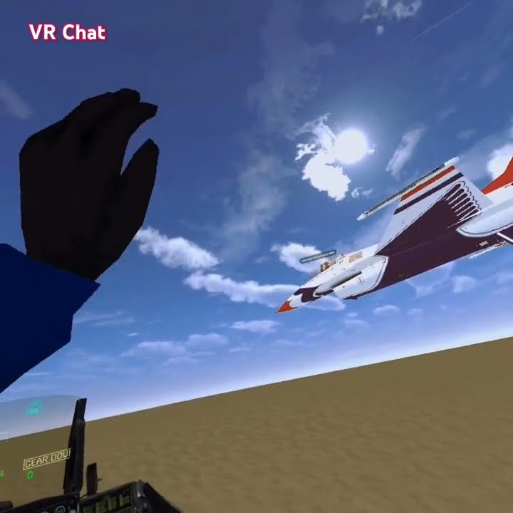 Flying up on someone in VR Chat jammin #vr #vrchat #airforcemilitary # ...