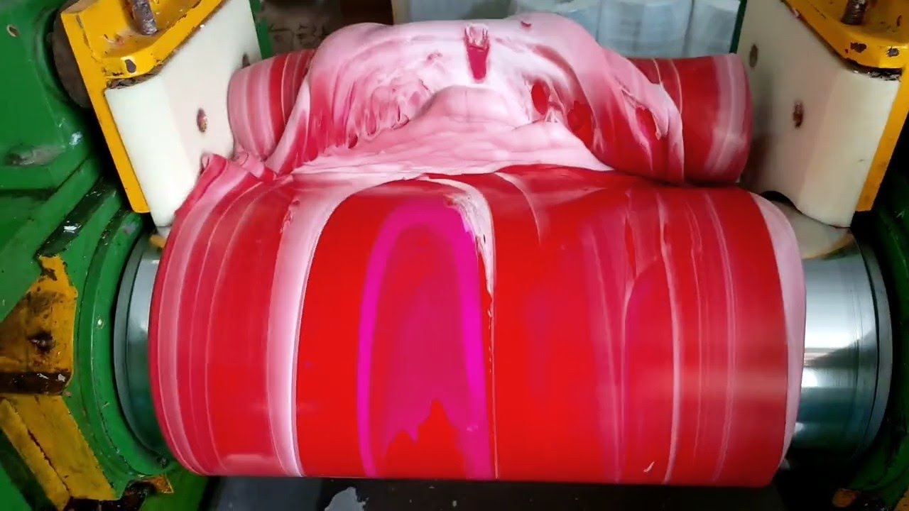 Red, Pink and White color silicon rubber mixing | Oddly satisfying ...