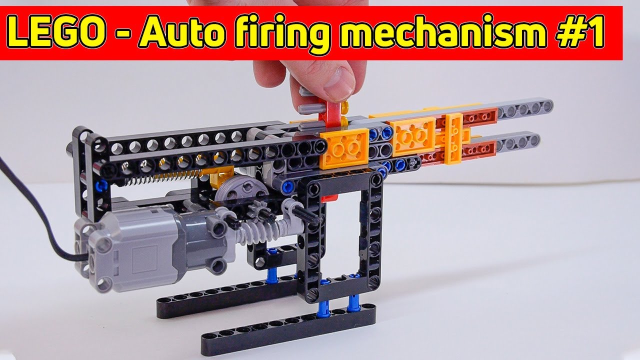 LEGO - Auto firing mechanism #1 - YouTube