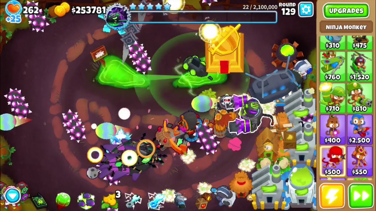 BTD 6 - Lvl 35 Ninja Paragon Vs Tier 5 Lych - YouTube