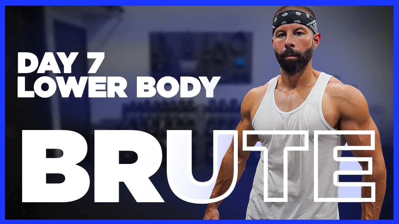 BRUTE Dumbbell Bodybuilding Program - DAY 7 (LOWER BODY WORKOUT) - YouTube