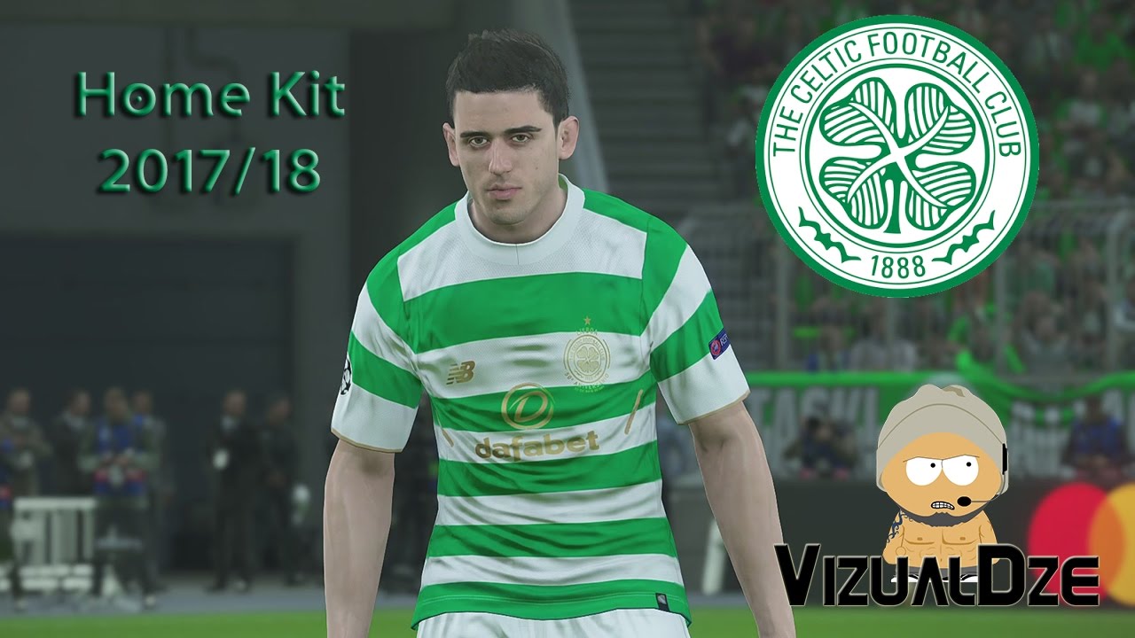 Celtic FC 2017/18 Kit for PES 2017 | PS4 - YouTube
