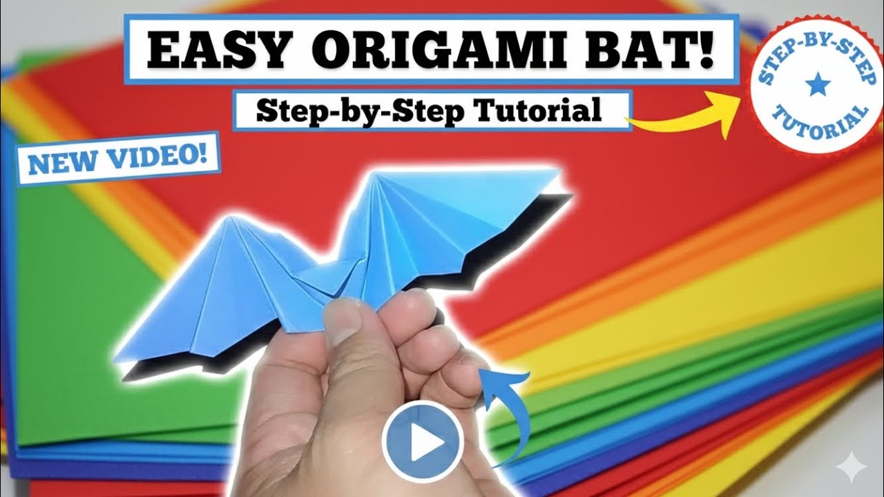 How to Make a Bat Origami | Easy Paper Bat Tutorial - YouTube