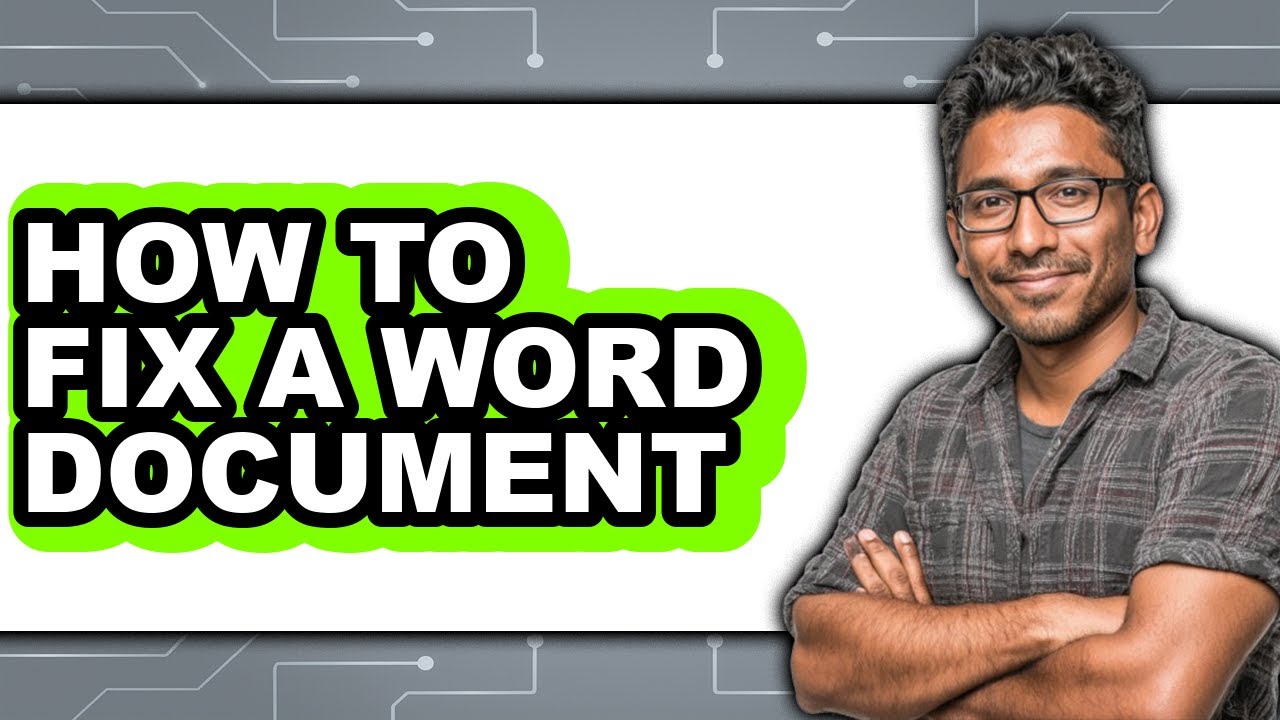 How to Fix a Word Document (updated) - YouTube