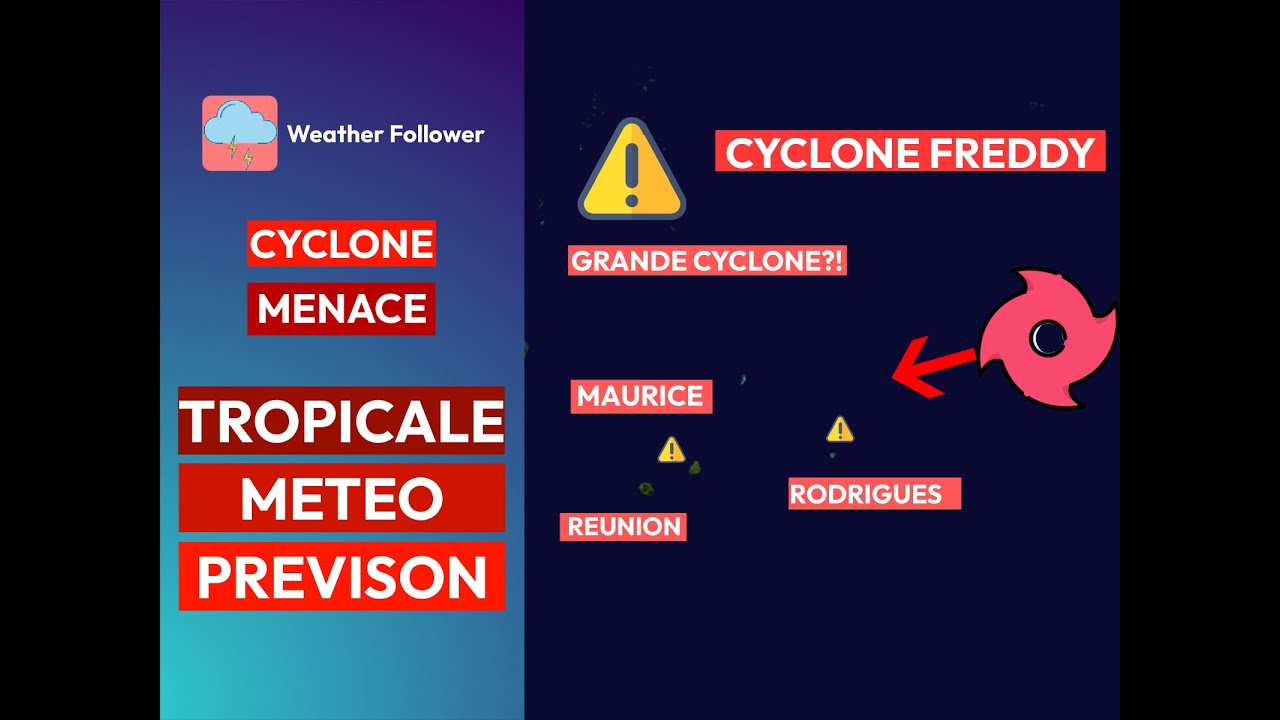 Cyclone Freddy, grande menace pour Maurice, La Réunion et Rodrigues ...