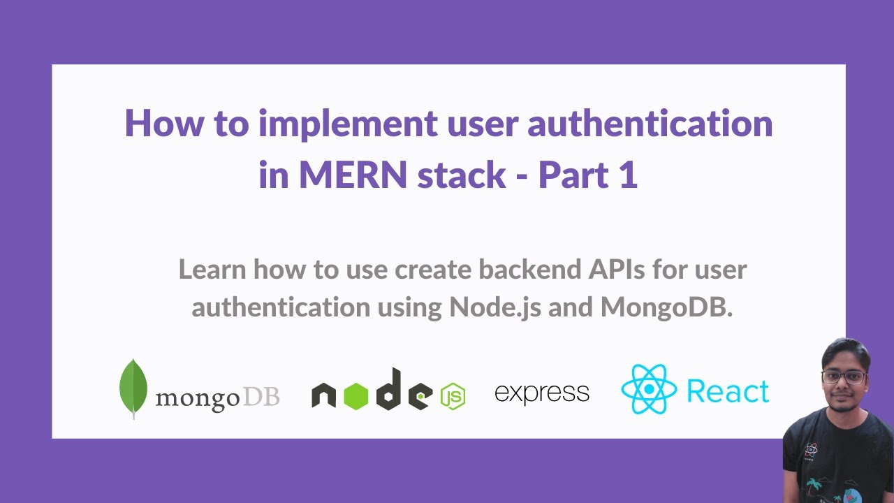How To Implement User Authentication In Mern Stack Part 1 Youtube 1639