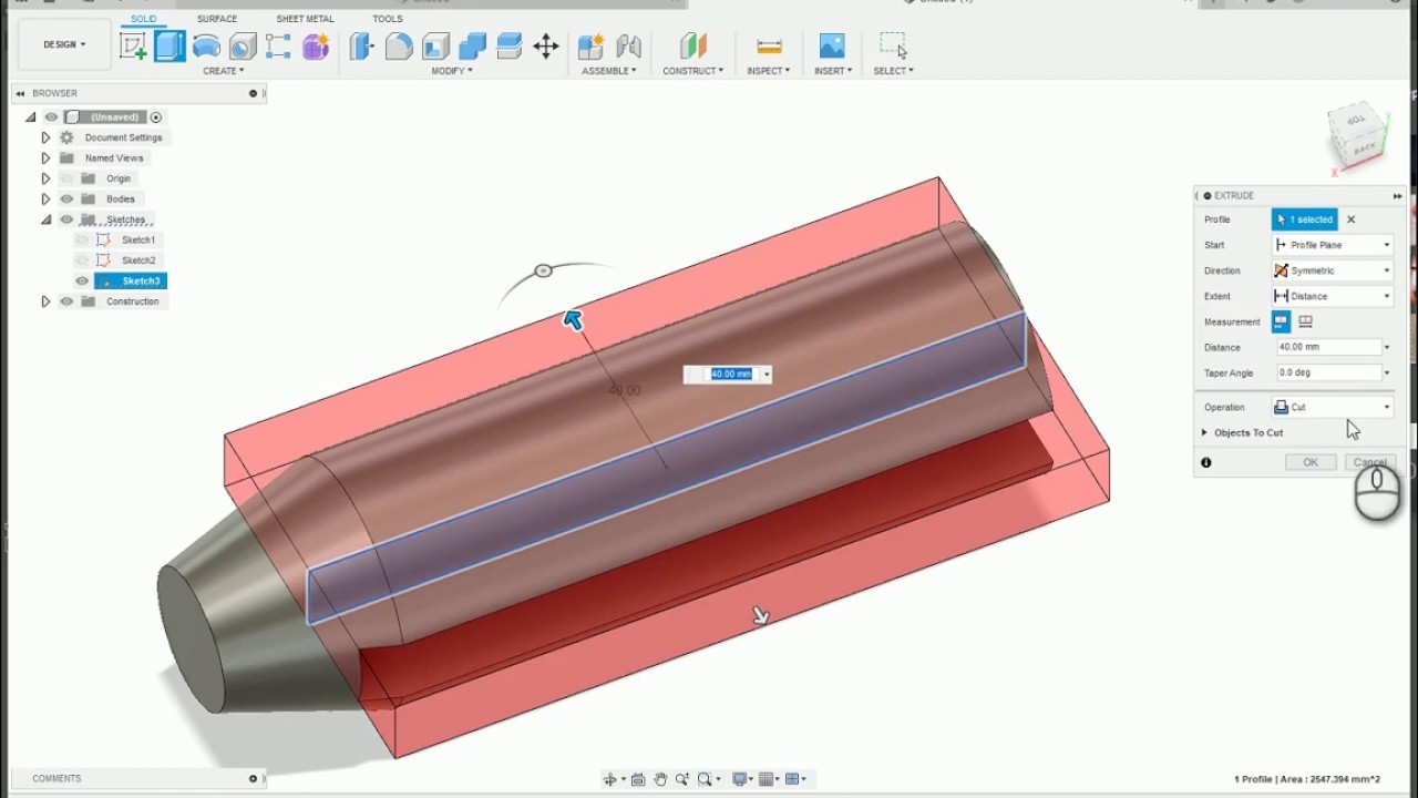 Fusion 360 Tutorial Beginner Extrude Extrude Cut And Loft Offset fusion-360-tutorial-beginner-extrude-extrude-cut-and-loft-offset