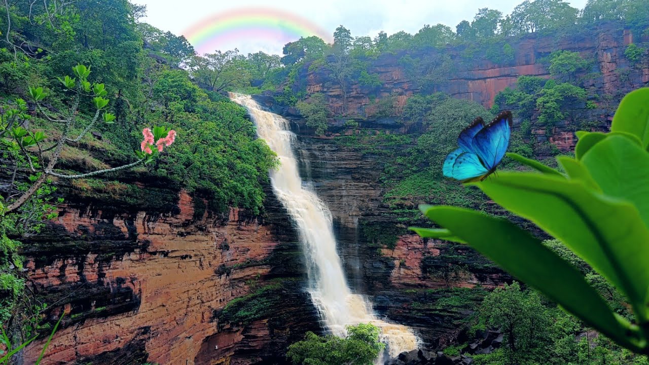 Tendukheda waterfall @YouTube @VlogNoCopyrightMusic @vlog video July 12 ...