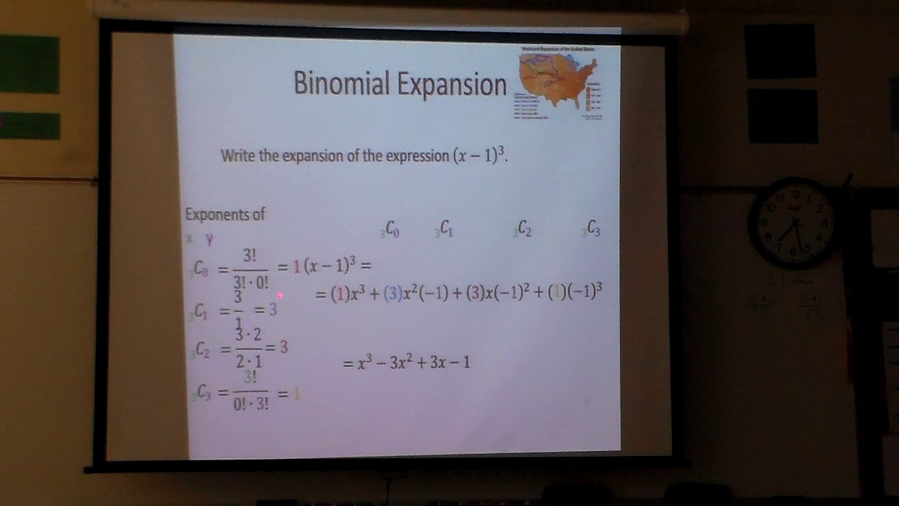 Binomial Theorem Write the expression given a negative - YouTube