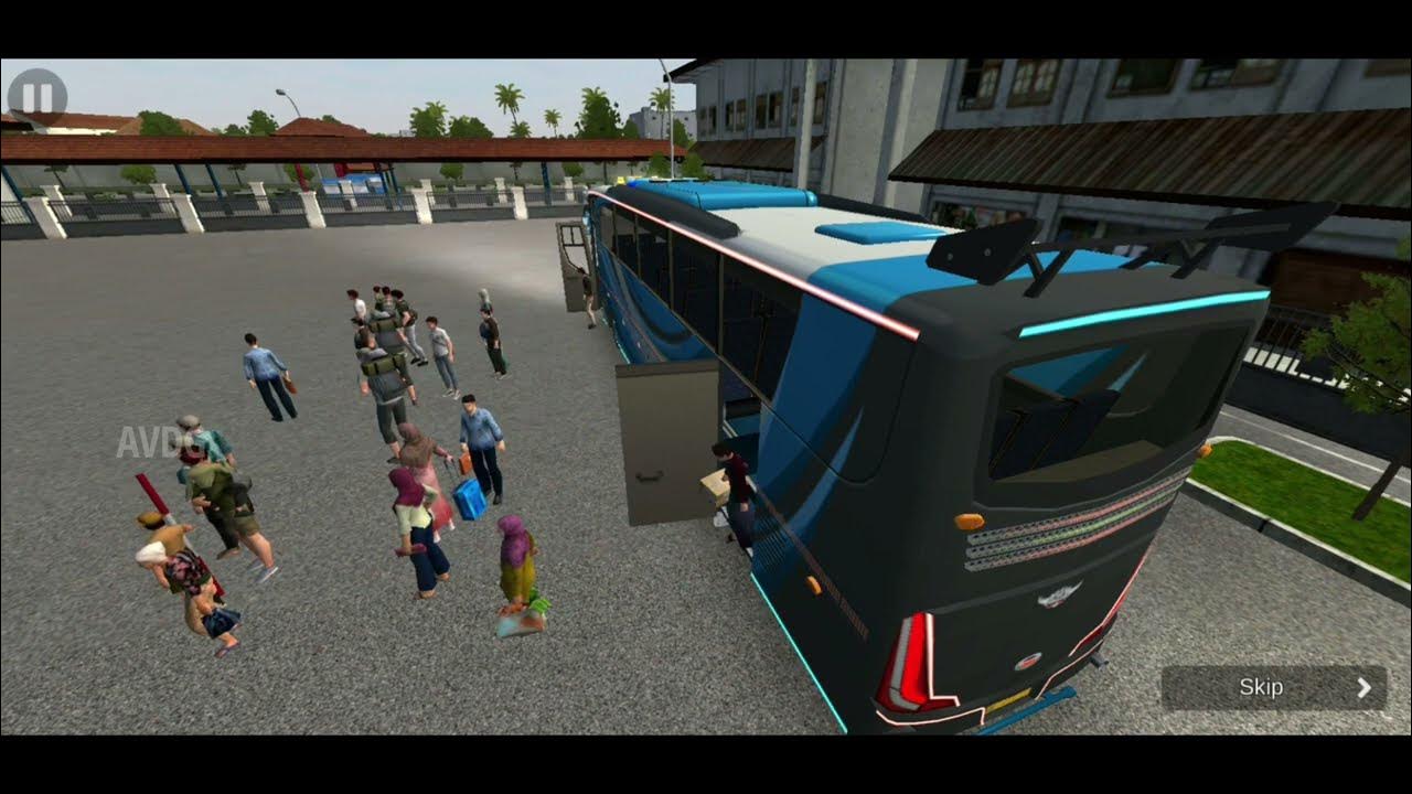 Take down passengers | Indonesian bus simulator | BUSSID | gameplay mobile android | 2023 - YouTube