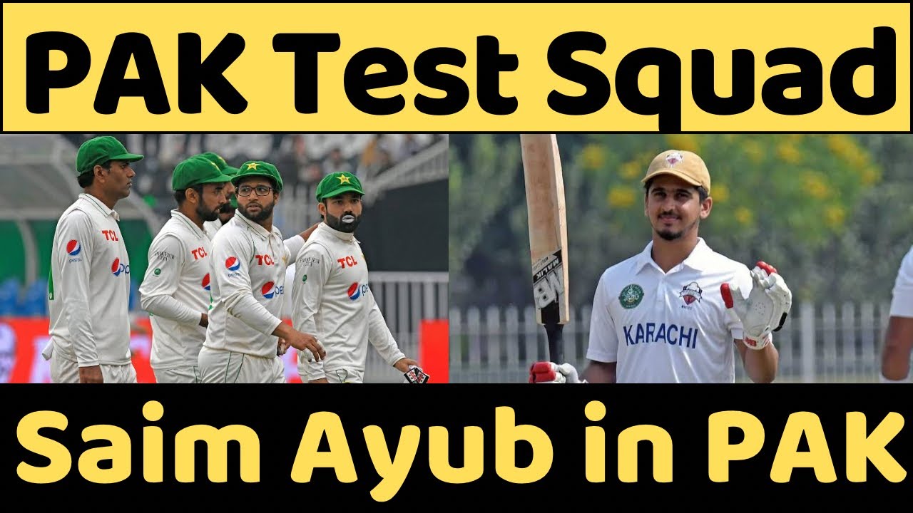 Pakistan squad announced for Australia Tour | Saim Ayub, Faheem Ashraf ...