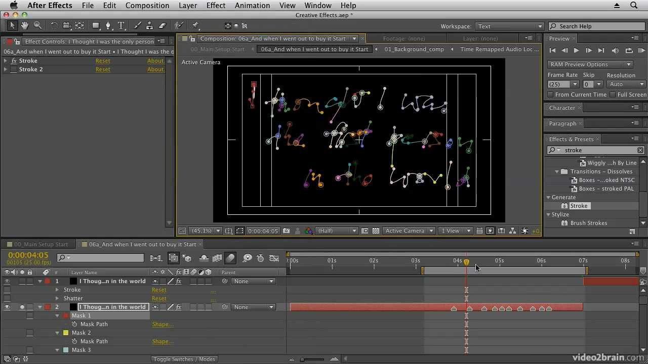 Animate Handwriting with the After Effects Stroke effect - YouTube