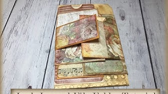 Edith Holden Stacked Envelope Junk Journal Using a File Folder - Part 4 - YouTube