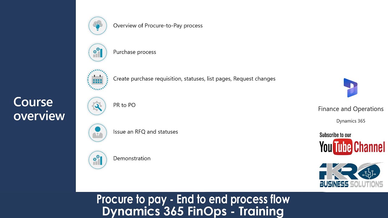 Procure to pay in Dynamics 365 Finance and Operations - An end-to-end ...