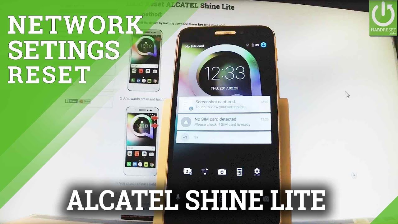 How to Reset Network Settings in ALCATEL Shine Lite - Restore Network ...