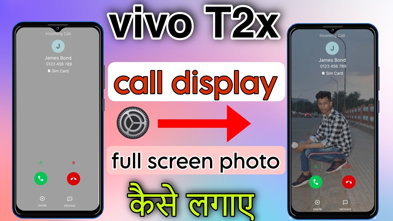 vivo T2x 5g call display full screen photo setting|| vivo T2x call ...