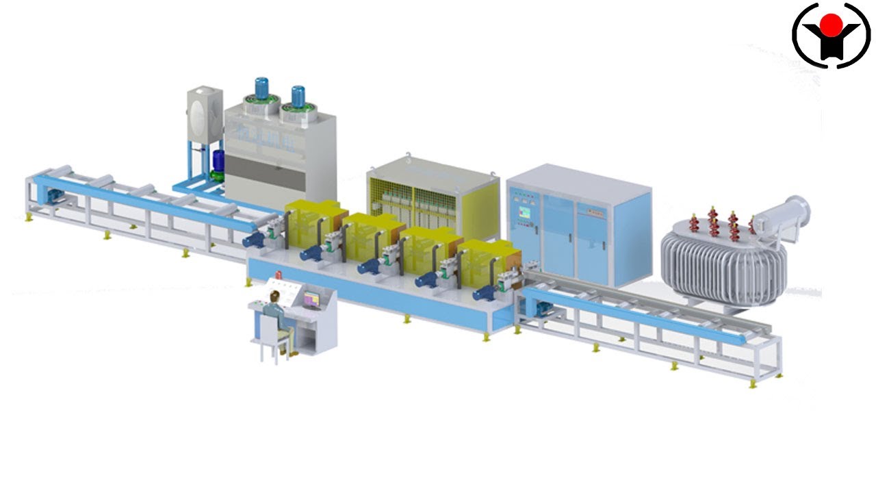 steel billet induction preheating equipment Forever furnace - YouTube