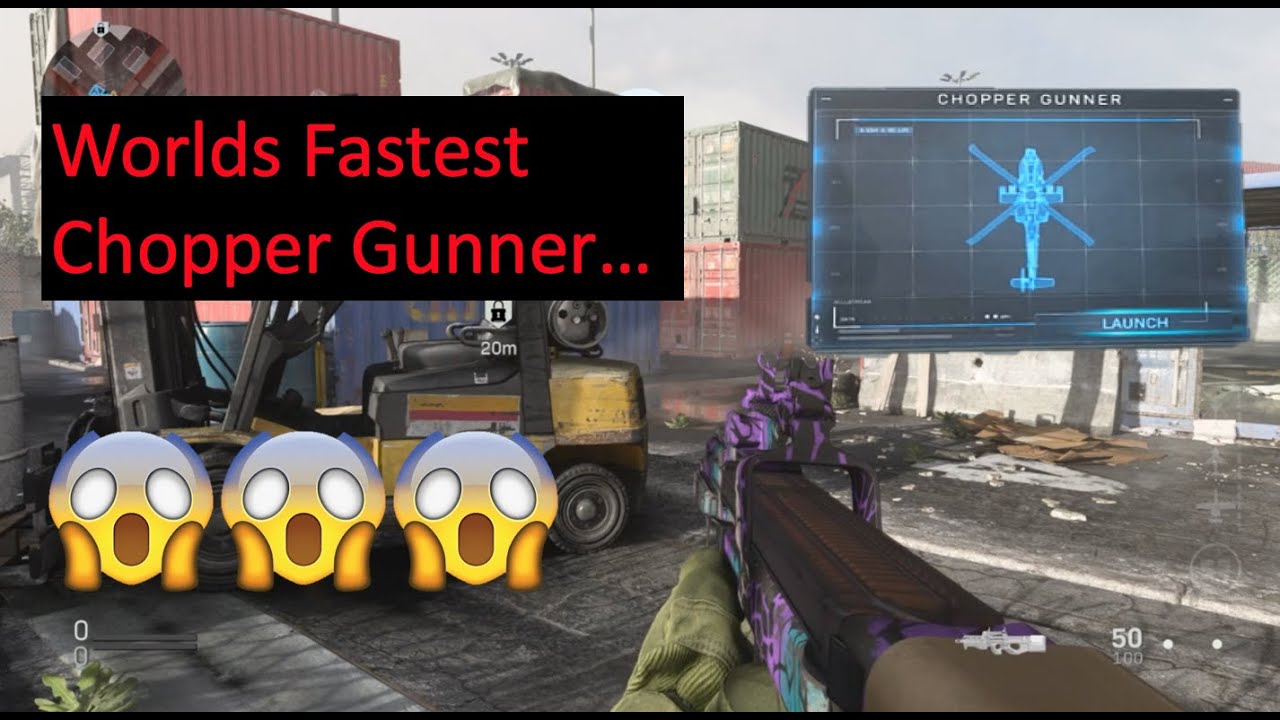 I got the Fastest Chopper Gunner in Modern Warfare! - YouTube