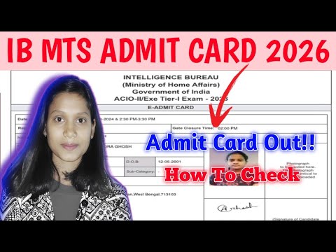 IB MTS Admit Card 2026 out? How to check IB MTS Admit Card 2026 | IB ...