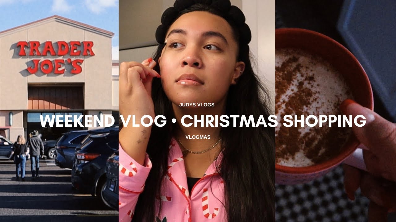 WEEKEND VLOG | VLOGMAS Christmas shopping, brown sugar shaken espresso ...