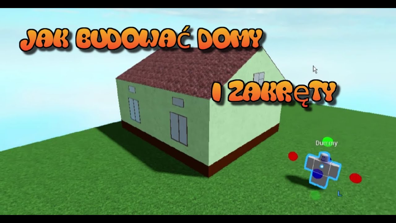 Roblox Studio poradnik jak robić zakręty i domy - YouTube