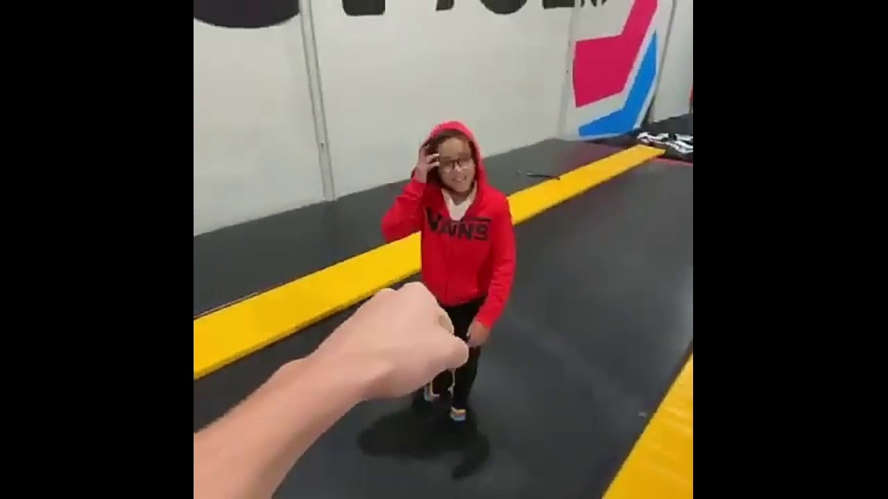 A trampoline with cartoon sound effects - YouTube