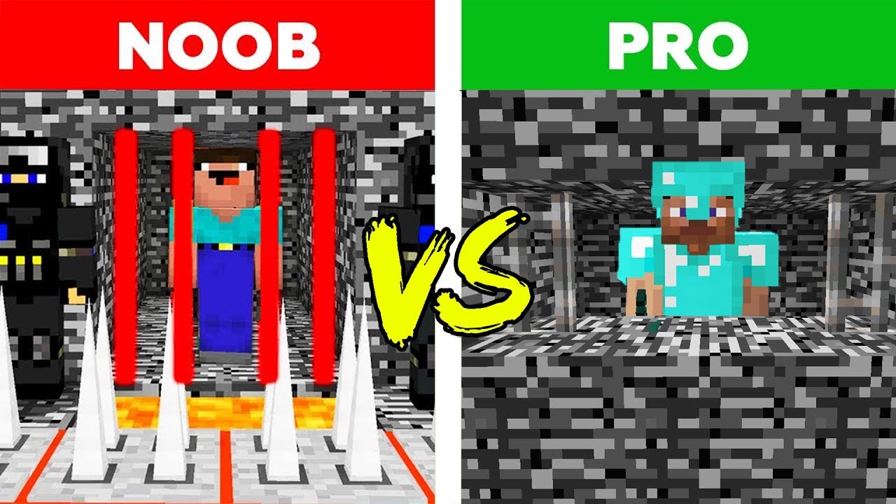 Minecraft - NOOB vs PRO : PRISON ESCAPE 2 in Real Life | AVM SHORTS ...