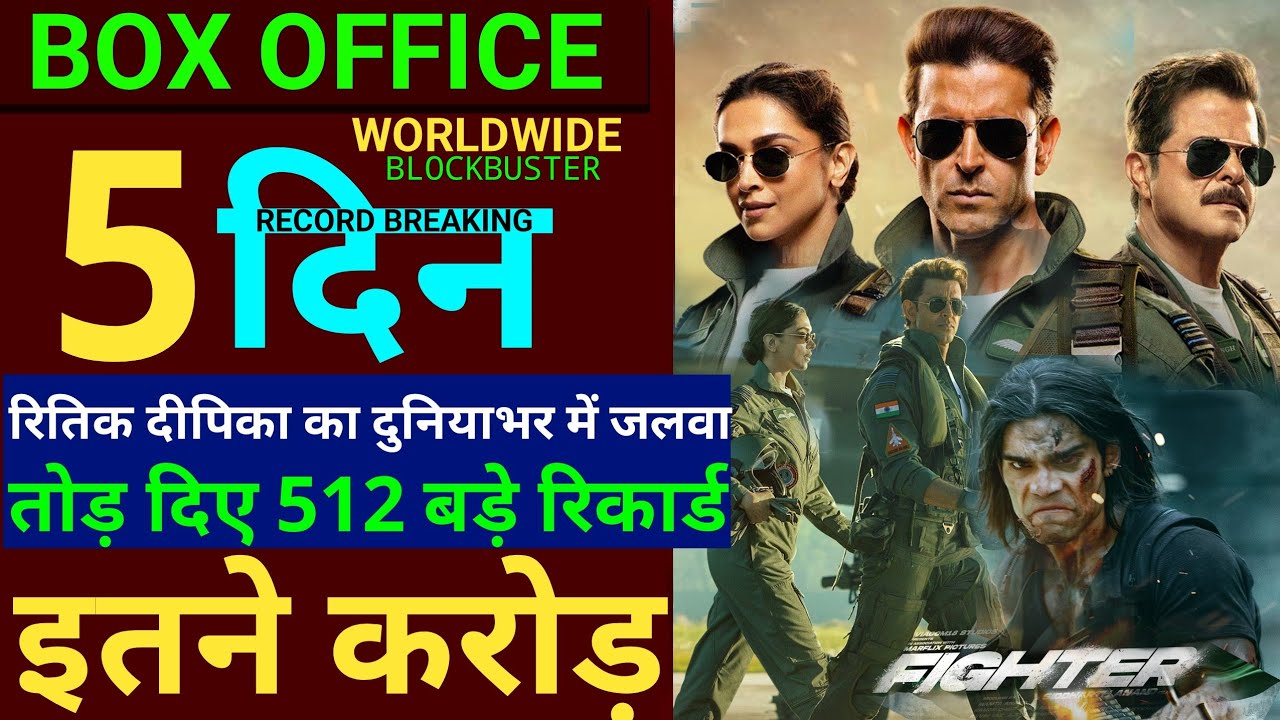 Fighter Box Office collection,Hrithik Roshan,Fighter Movie 4th Day Box ...