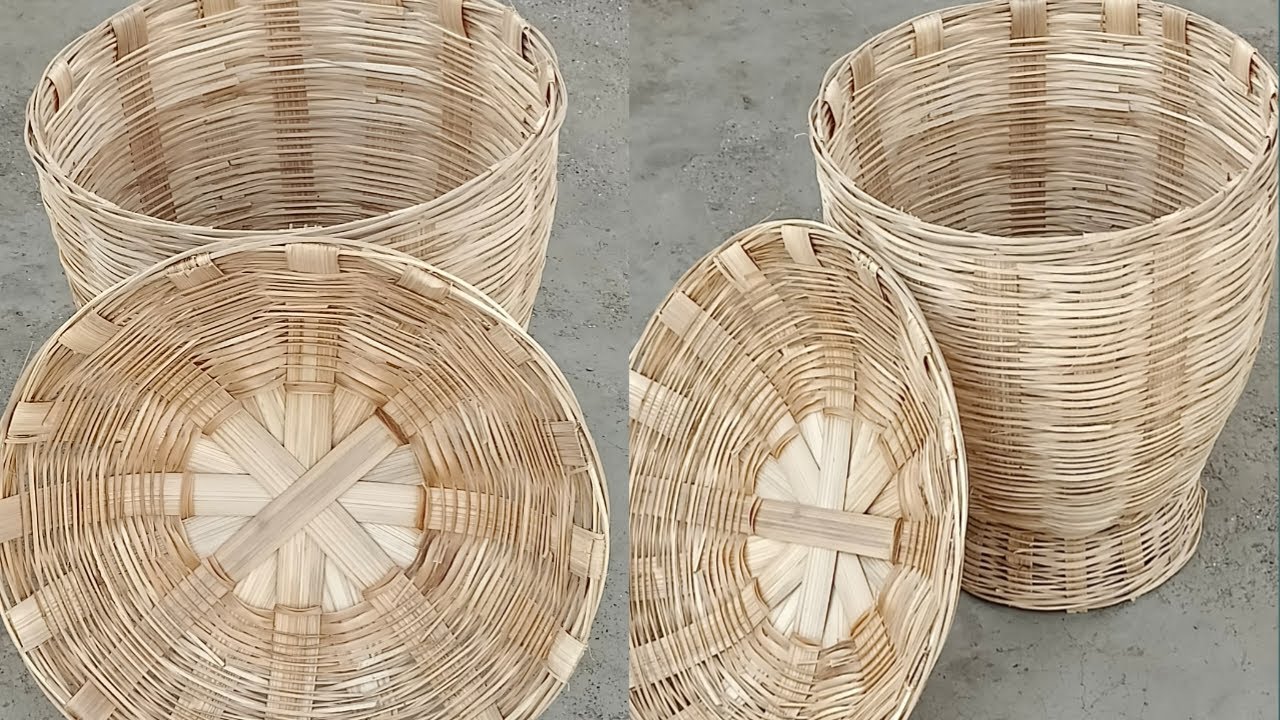 Bamboo Basket Making By Woman | Amazing Bamboo Diy Craft | Diy Craft ...