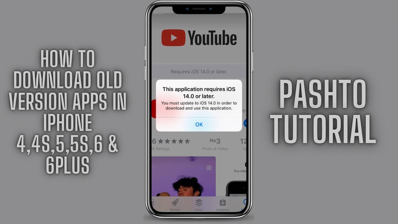 How to Download old version apps in iPhone | iPhone 4,4s,5,5s,6 &6Plus| Pashto Tutorial - YouTube
