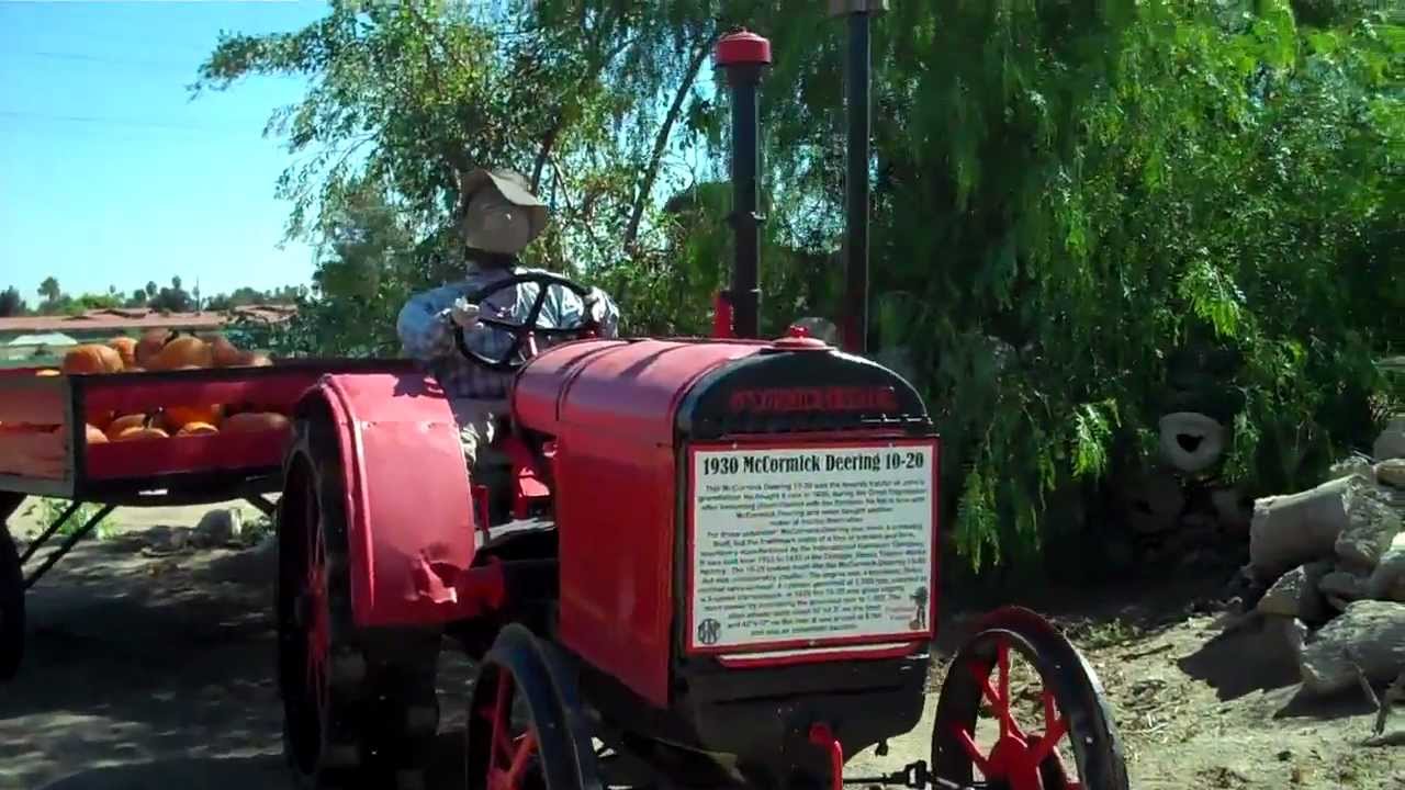 Tractor Train Ride through Pumpkin Patch - YouTube