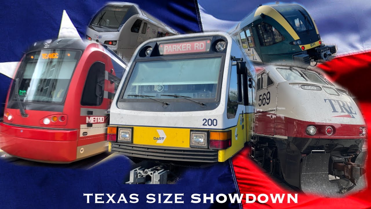 Trains in Texas: DART, TRE, TEXRail, Houston METRORail, Austin Capital ...
