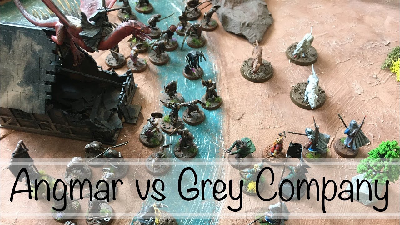 Angmar vs Grey Company 600 Point MESBG Battle Report - YouTube