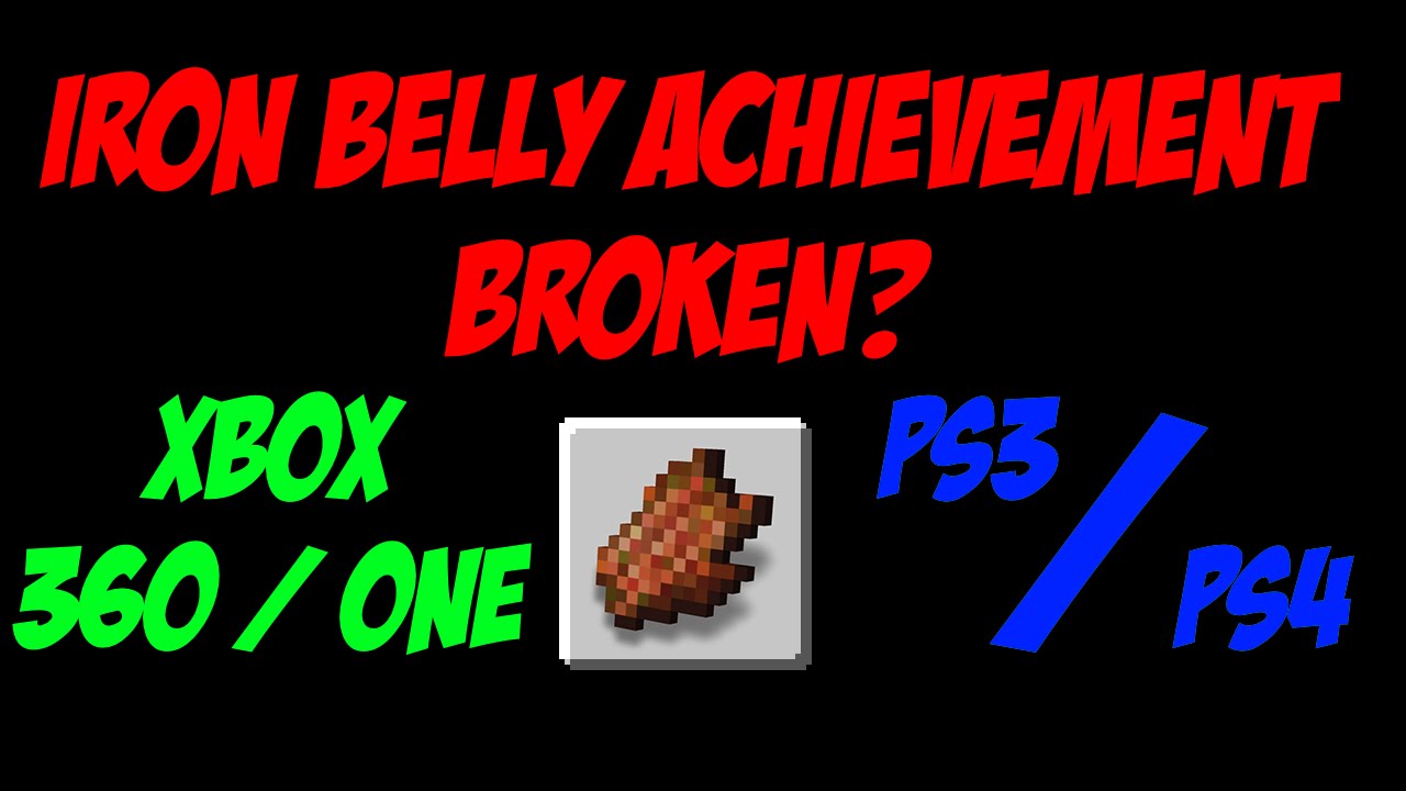 Minecraft Iron Belly Achievement / Trophy Broken on Console - YouTube