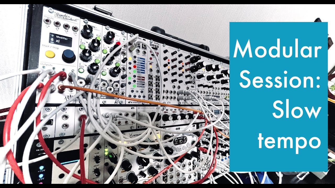 Modular Synth Session #81 Triplet, Slow temp with 4ms EO, DLD, uRings ...