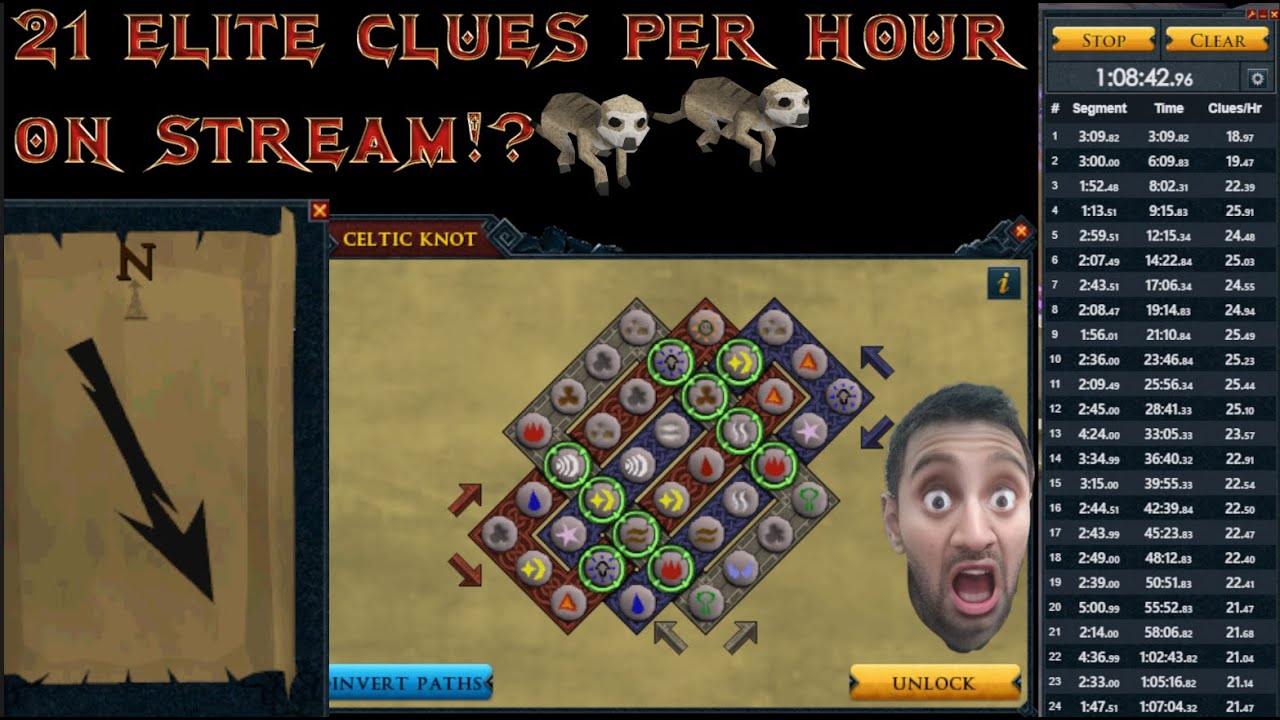 21 elite clues per hour on stream!? holy - YouTube