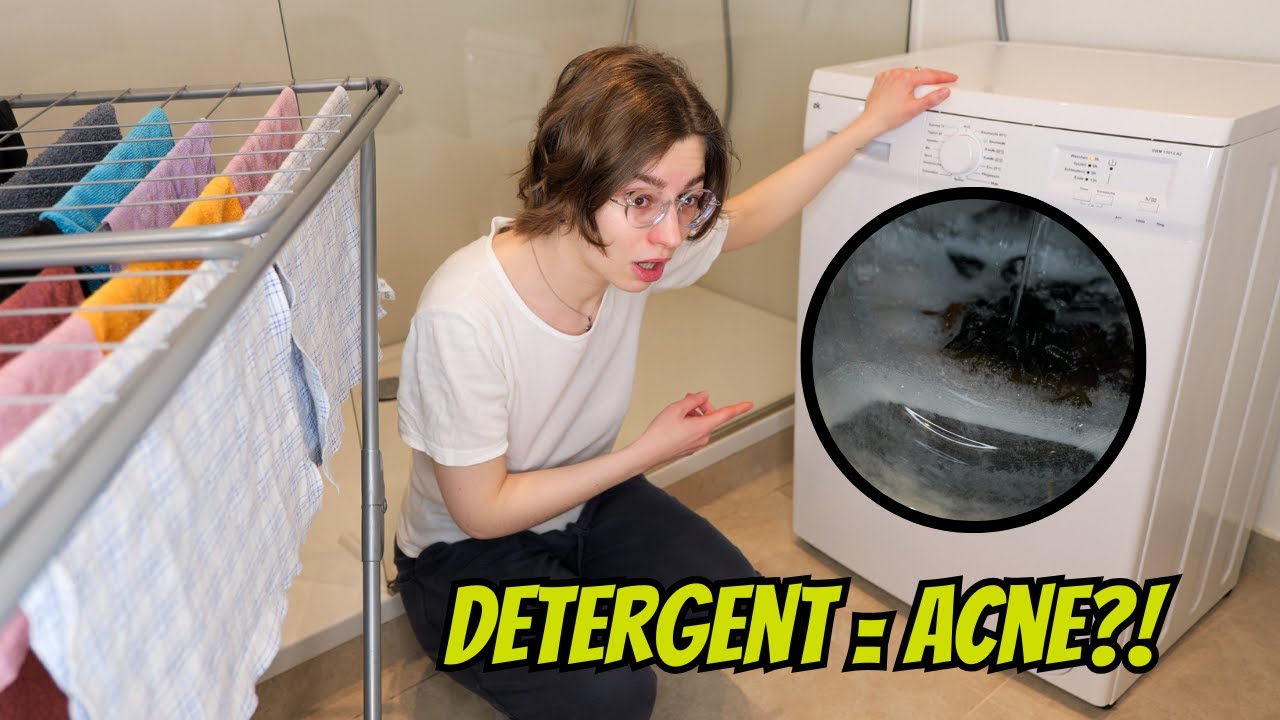 How Laundry Detergent Causes Back & Chest Acne (Shocking Residue Test ...