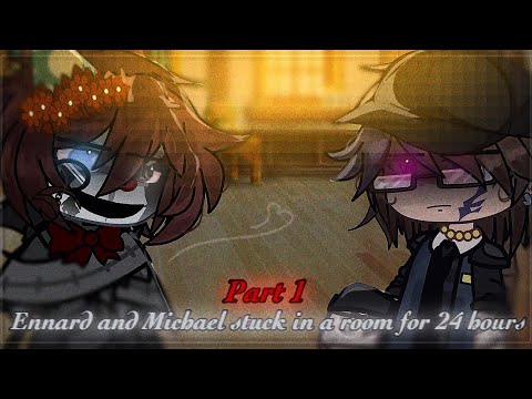 Ennard and Michael stuck in a room for 24 hours | FNaF | Gacha Club | Mennard | Challenge