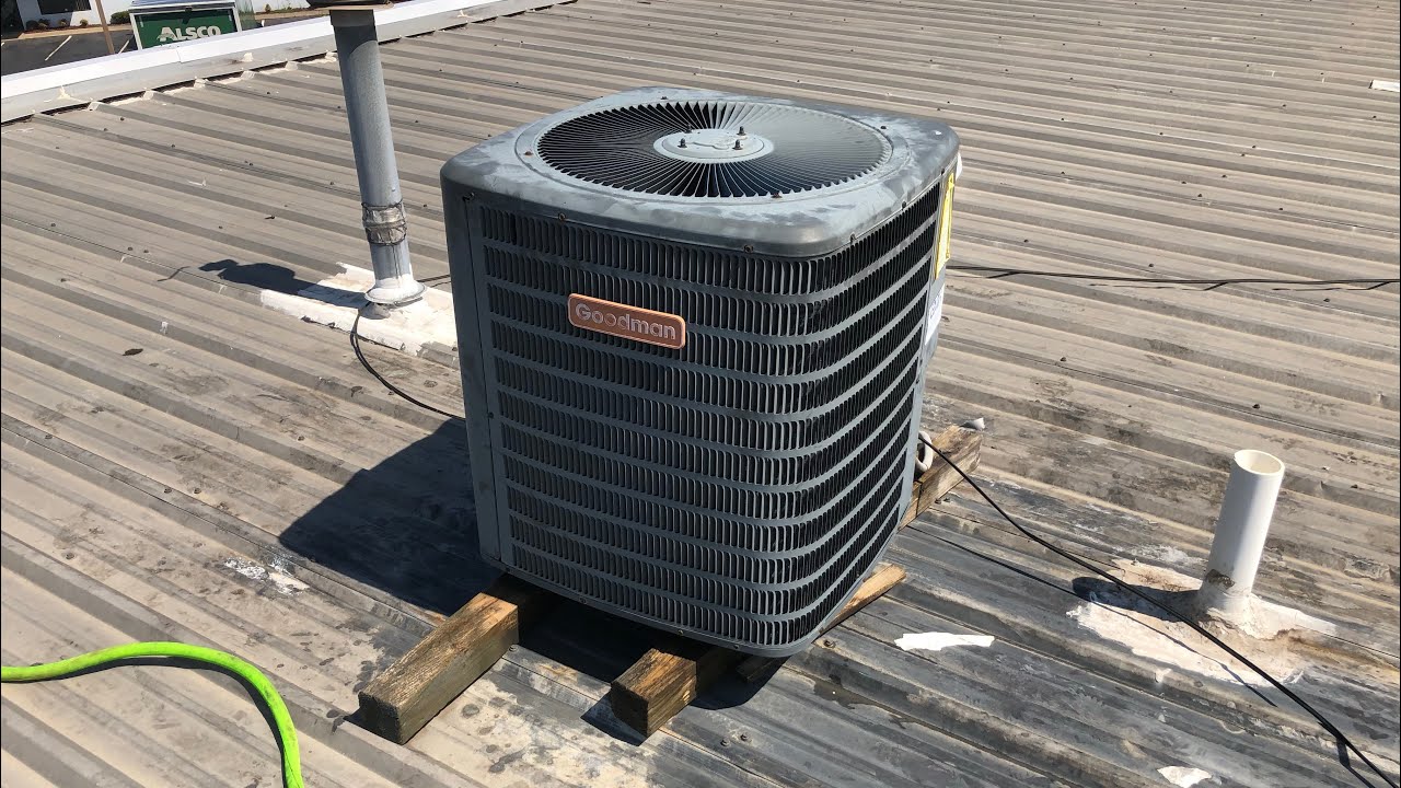 2014 Goodman GSC13 Central Air Conditioner - Startup & Run (After ...