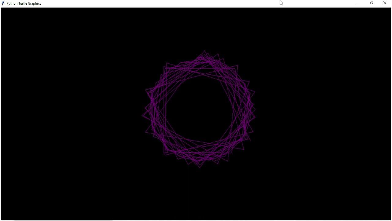 Awesome Vibrate Circle Design Using Python Turtle |Python Turtle Graphics🌈🌈💫💫 - YouTube