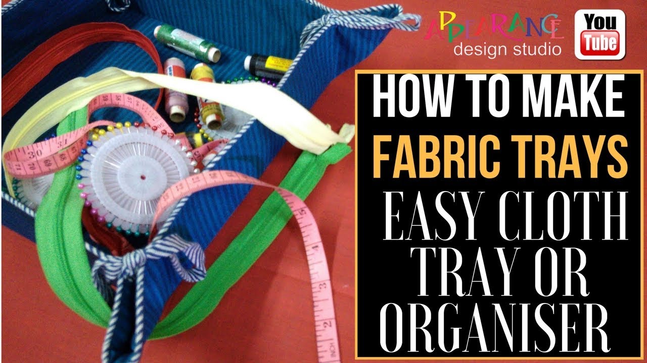 How To Make Fabric Trays [fabric Knot Basket]cotton Trays🎭 Sewing For ...
