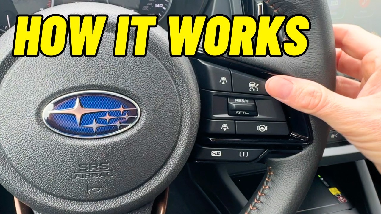 How to use Subaru Adaptive Cruise Control & Lane Centering - YouTube