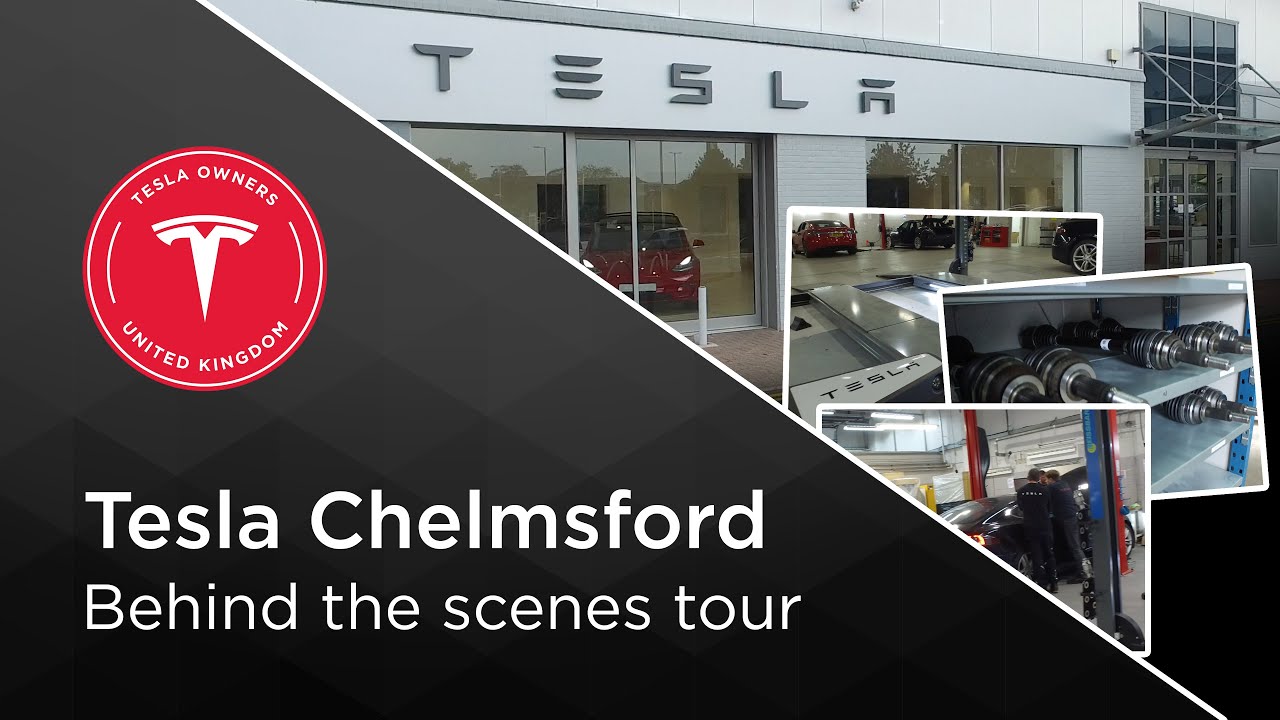 Tesla Chelmsford Service & Sales Behind the Scenes Tour - YouTube