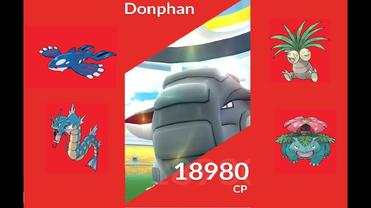 Pokémon GO - DONPHAN SOLO RAID (PLAY ROUGH) - YouTube
