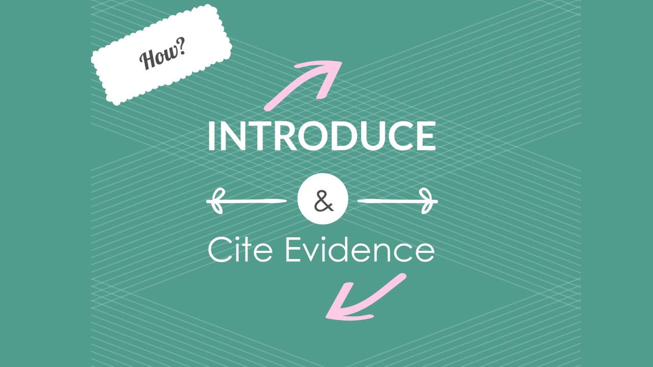 Skillfully Blending Evidence - YouTube