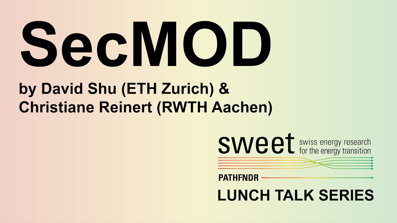 PATHFNDR Lunch Talk: SecMOD by David Shu & Christiane Reinert - YouTube