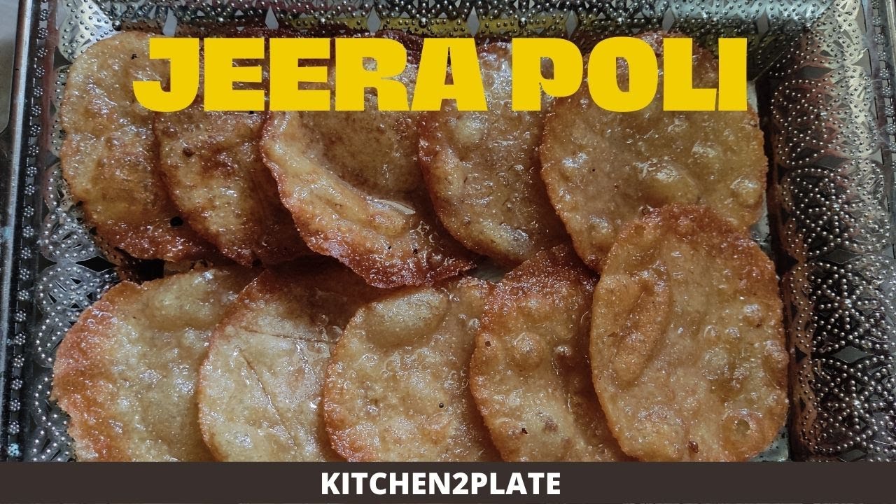 Jeera poli recipe | Jeera poori | Poli with jeera | Jeera boli ...