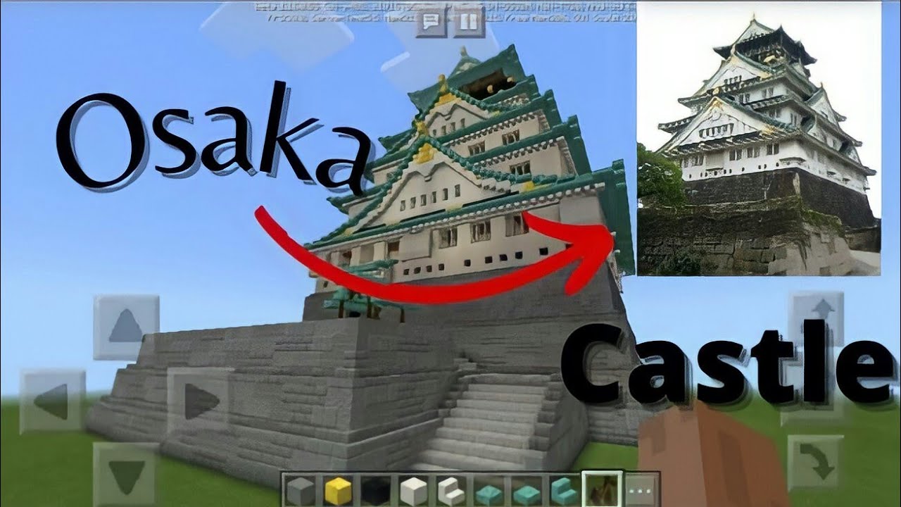 castillo Osaka (Osaka castle) minecraft - YouTube