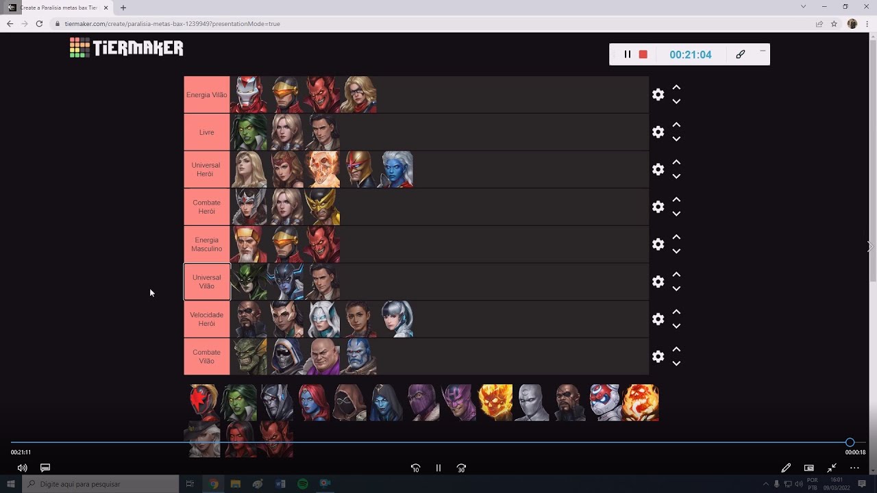 Marvel Future Fight - Tier List Metas BAX (Temporada de Paralisia ...